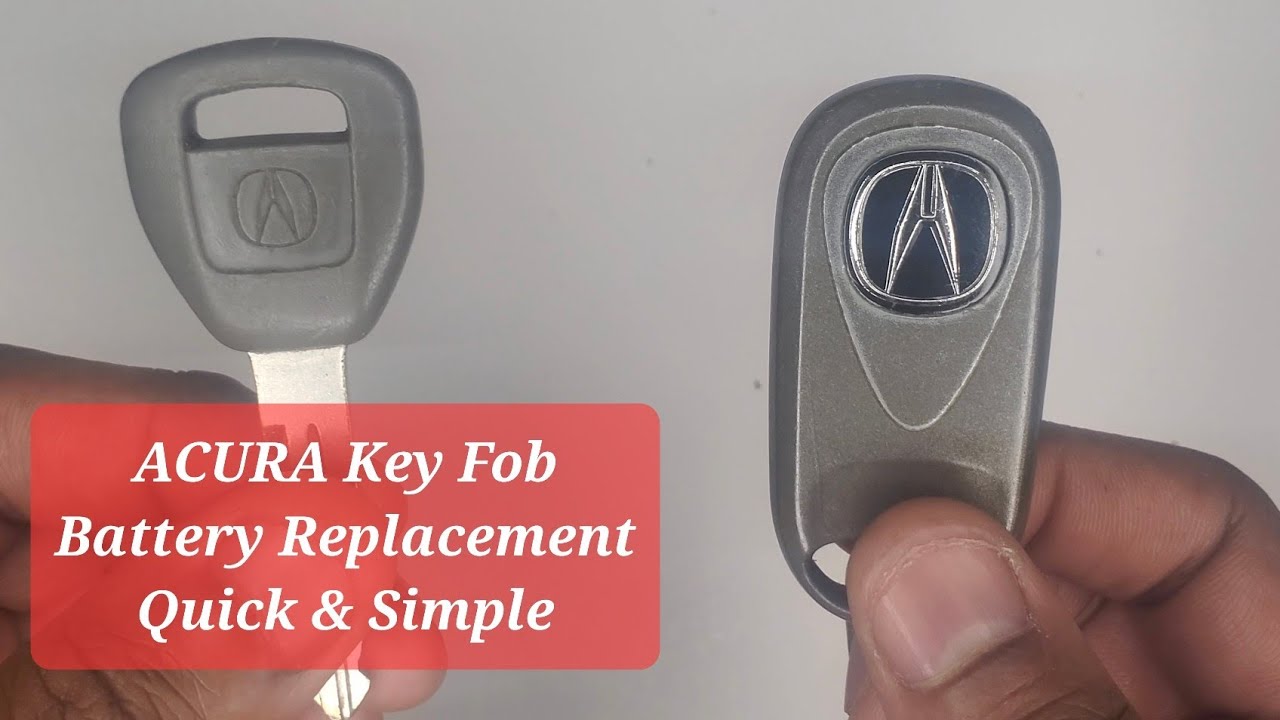 QUICK & SIMPLE - Acura Key Fob Battery Replacement | 1st Gen 2001 ...