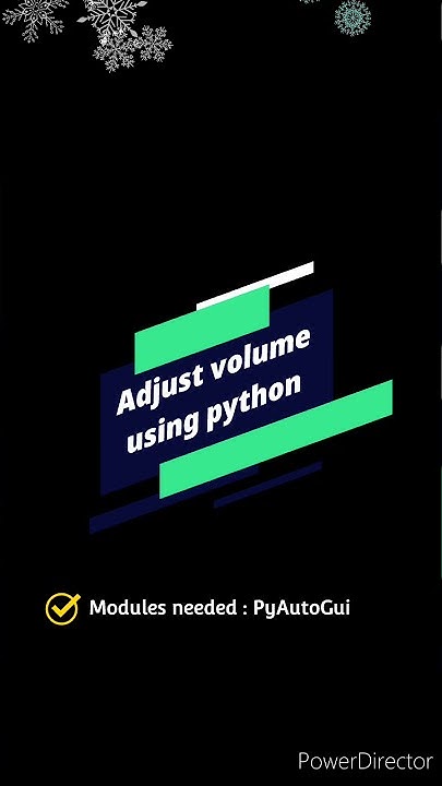 Adjust system volume using python #short #shortvideo #firstshortvideo #youtubeshort - YouTube
