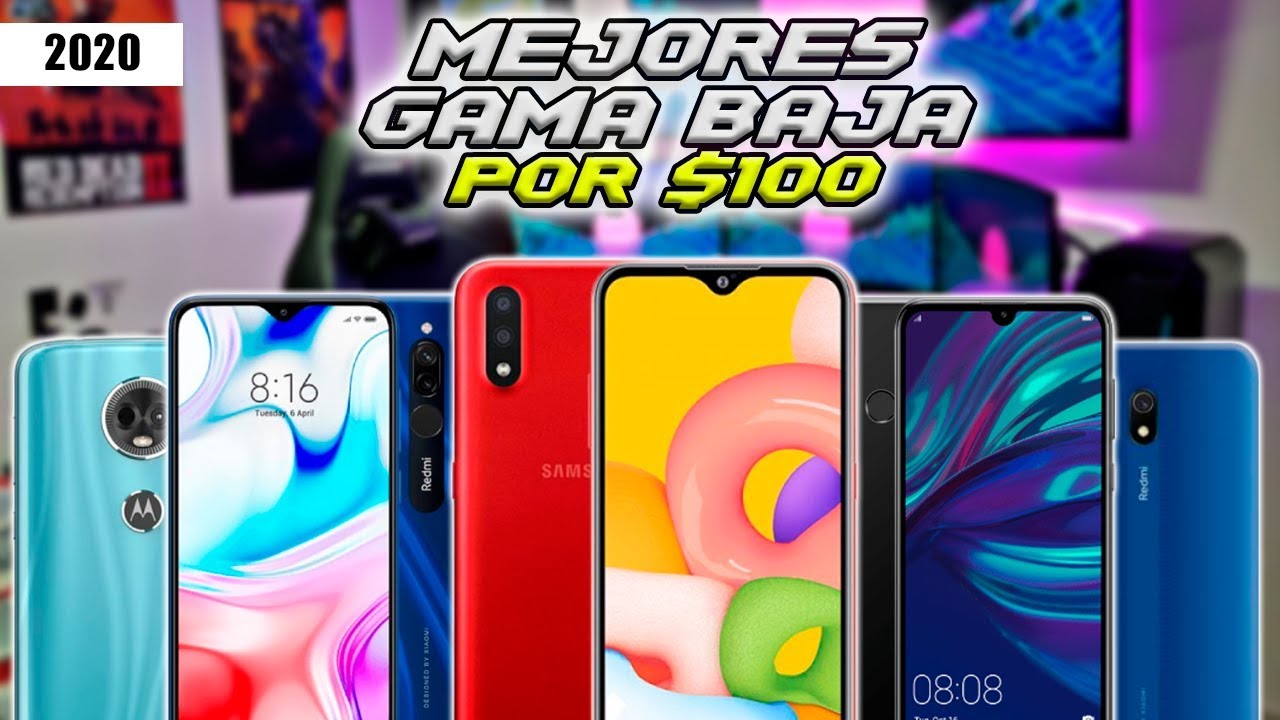 LOS MEJORES CELULARES GAMA BAJA 2020 (BARATOS) - YouTube