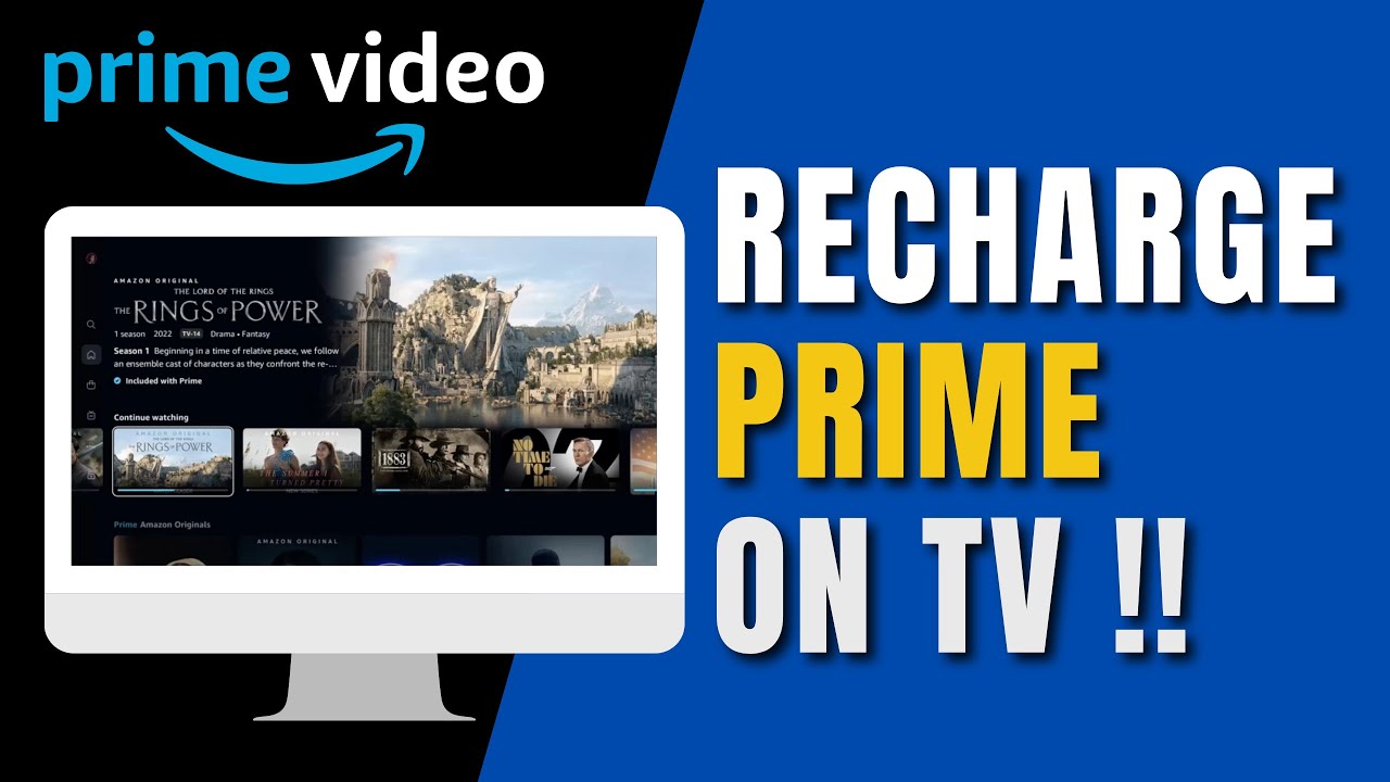 How to Recharge Amazon Prime Video on TV - YouTube