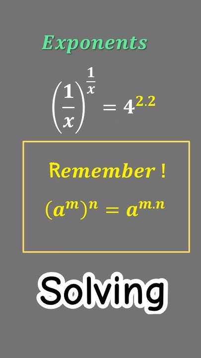 Solving Exponential Equations – Easy Step-by-Step Guide | Thầy Toàn #shorts - YouTube