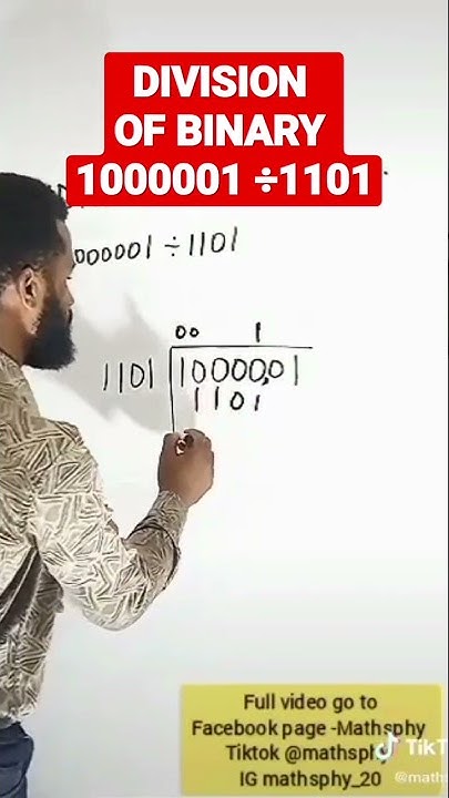 Binary Division. Divion of Binary. Beginners guide - YouTube