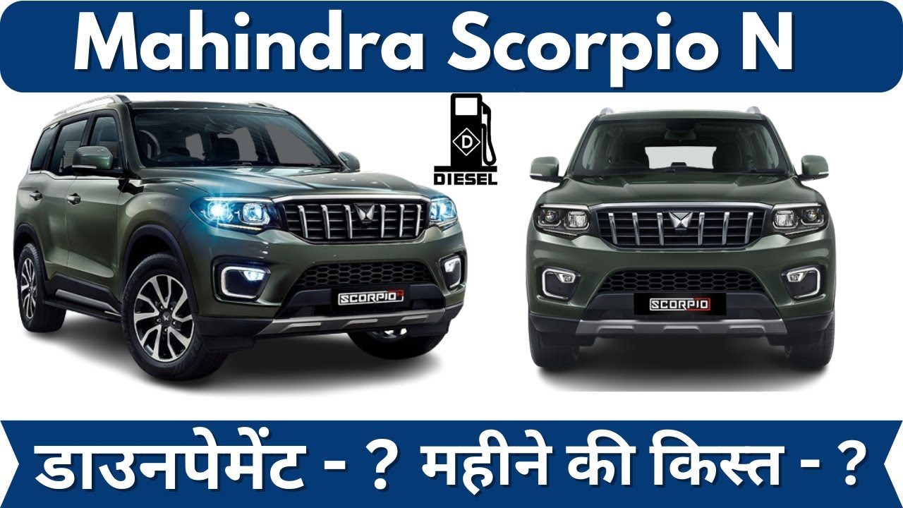 Scorpio N Top Model 2023 | Scorpio On Road Price | Scorpio Downpayment ...