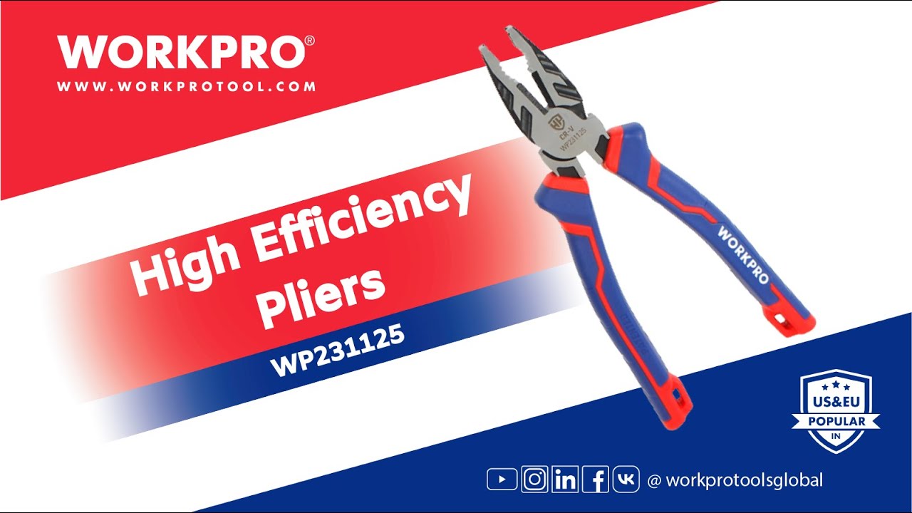 WORKPRO Pliers | High Efficiency Pliers | Labor Saving Pliers - YouTube