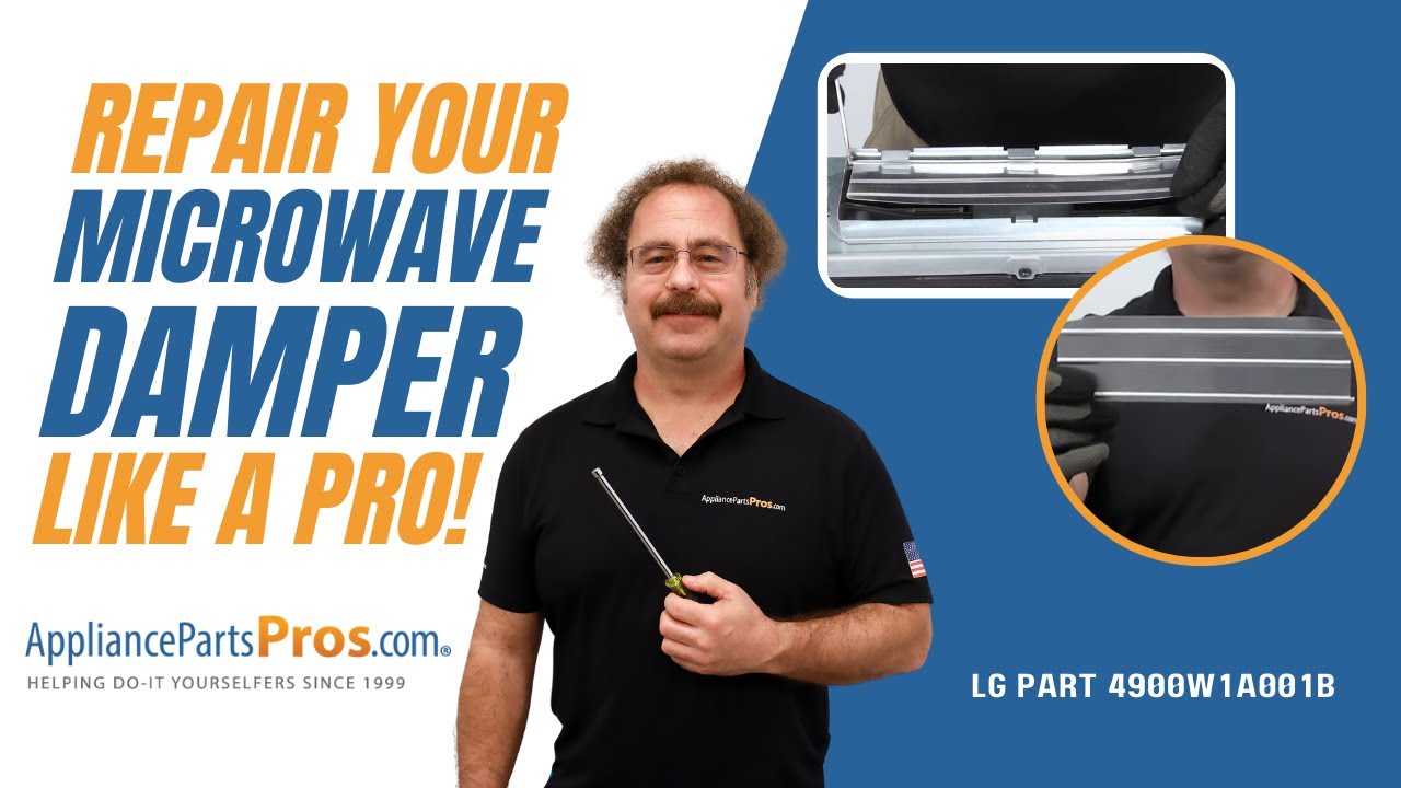 How To: LG/Kenmore Microwave Damper 4900W1A001B - YouTube