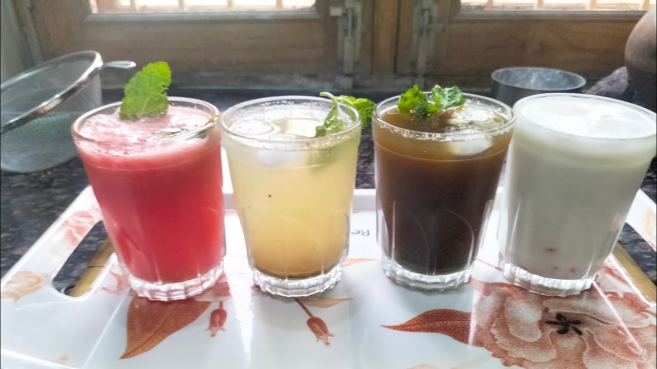 4 REFRESHING SUMMER DRINKS RECIPES| - YouTube