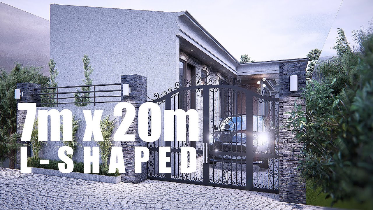 7mx20m L-shaped house | Full tour | Floor layout - YouTube