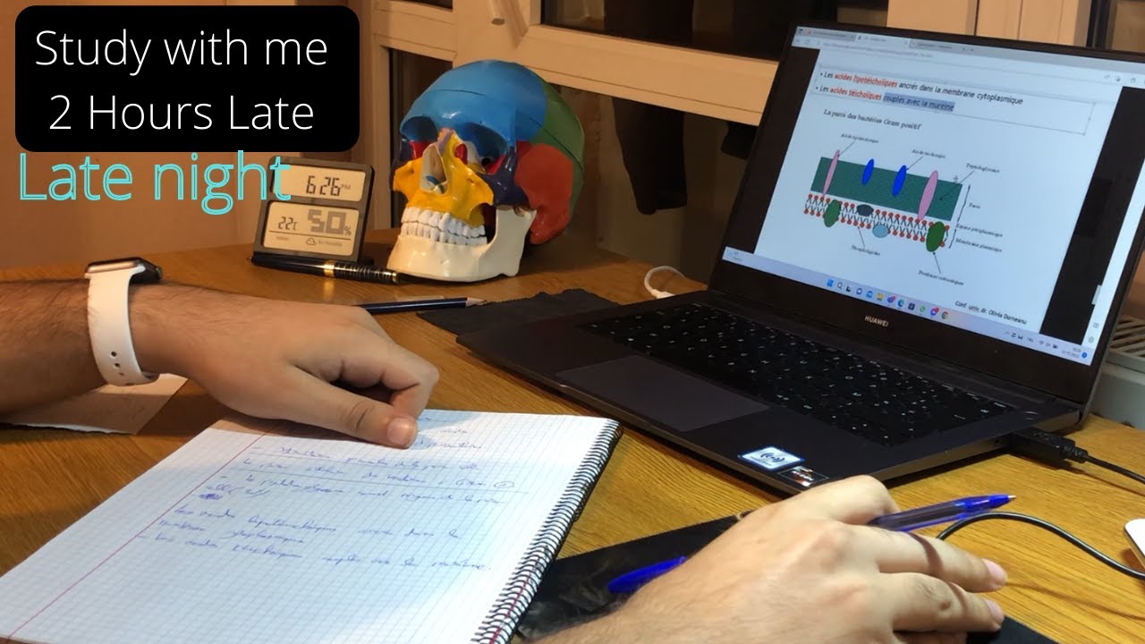 2 HOURS STUDY WITH ME, late night study - YouTube