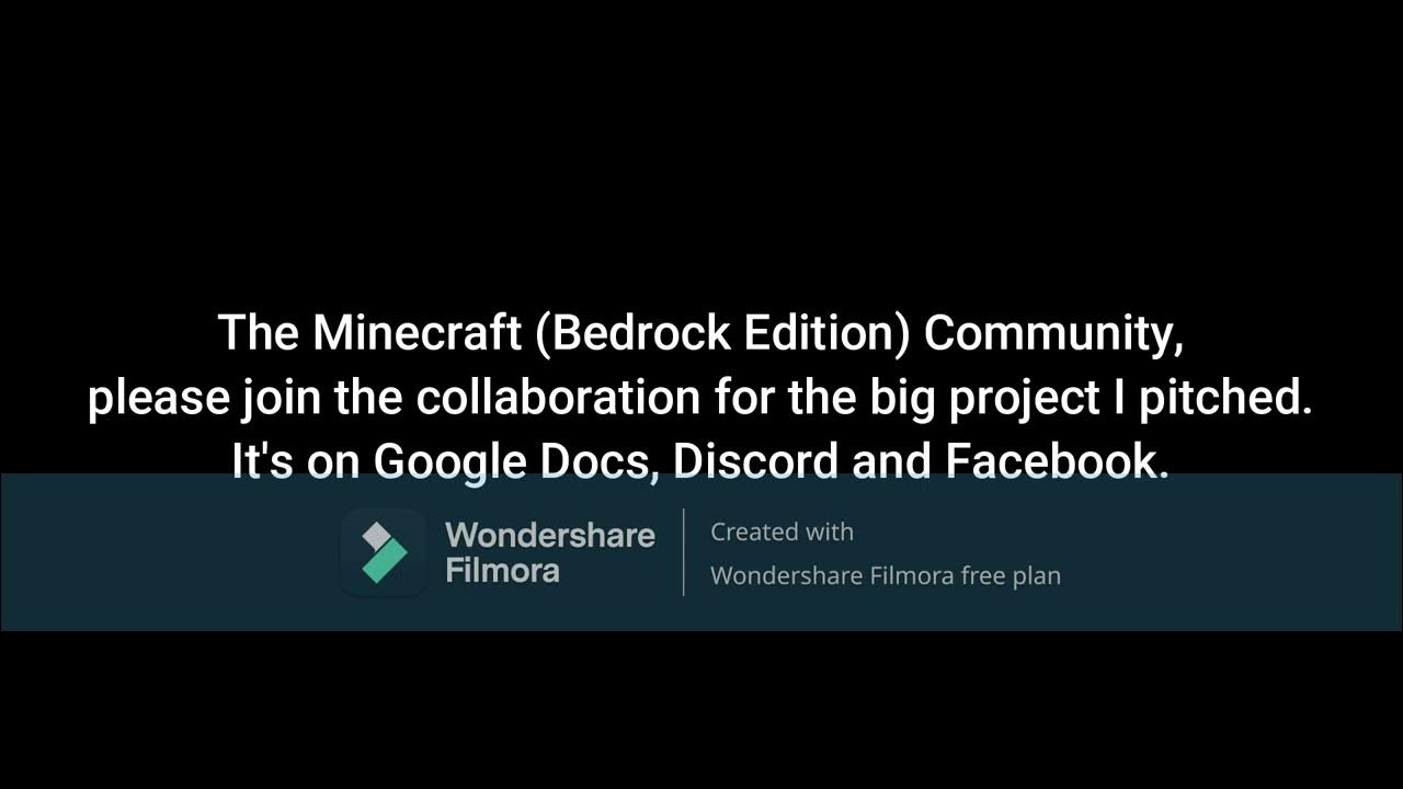 My *!STRONG!* Message to the Minecraft (Bedrock Edition) Community ...