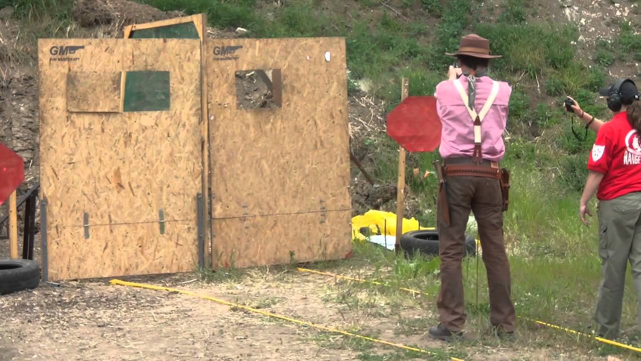 IPSC revolver match with 44-40 Uberti SAA - 2 - YouTube
