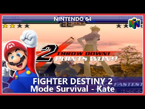 Fighter Destiny 2 - Mode Survival - Kate (N64) - YouTube