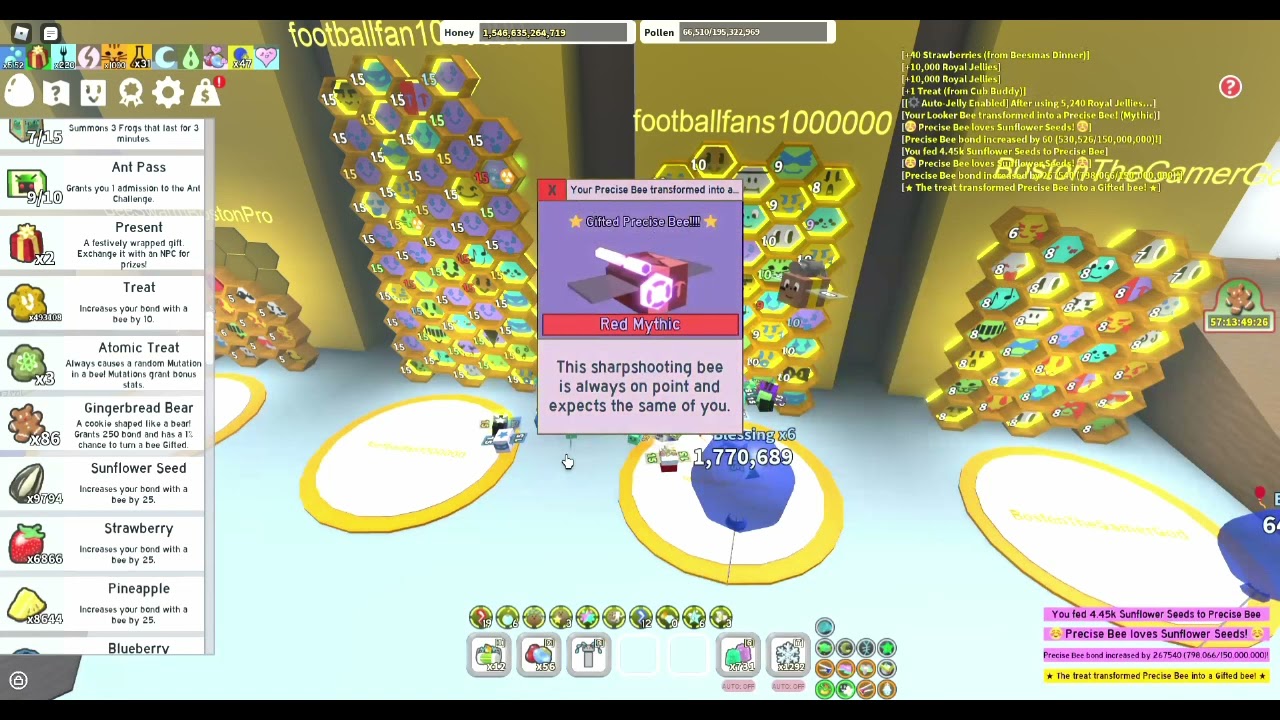 POV testing your RNG in ROBLOX BEE SWARM SIMULATOR - YouTube