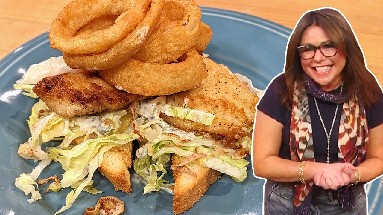 How to Make Sea Bass Fishwich with Tasty Tartar Sauce on Toast Points ...