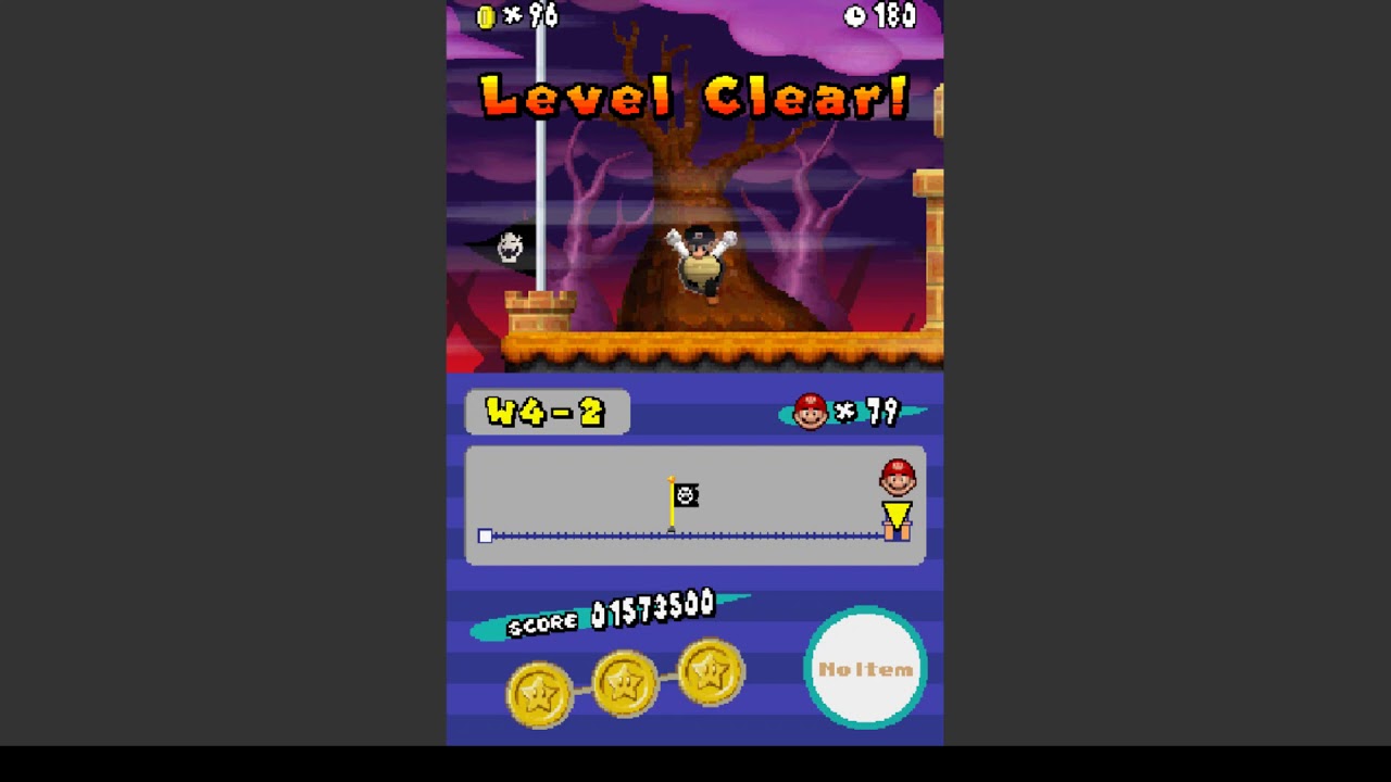Newer Super Mario Bros DS. World 4 part 1 - YouTube