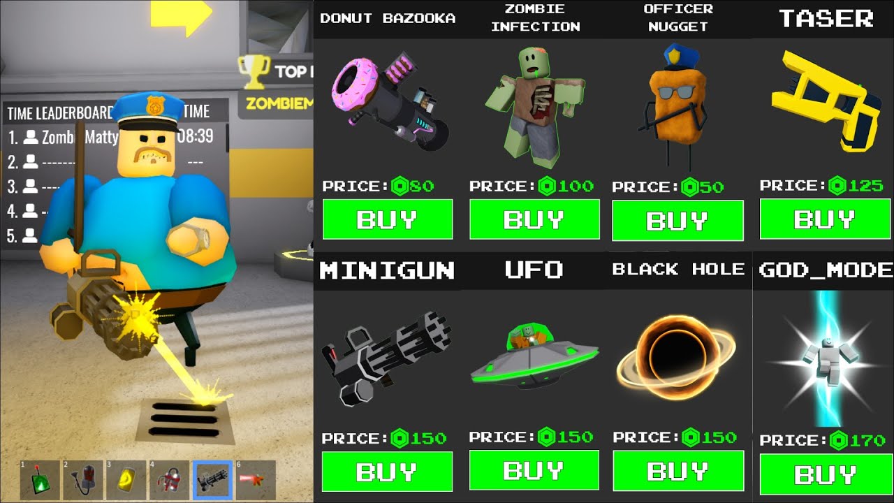 Barry Buys All New Items Unlocked - Barrys Prison Run Obby Roblox ...