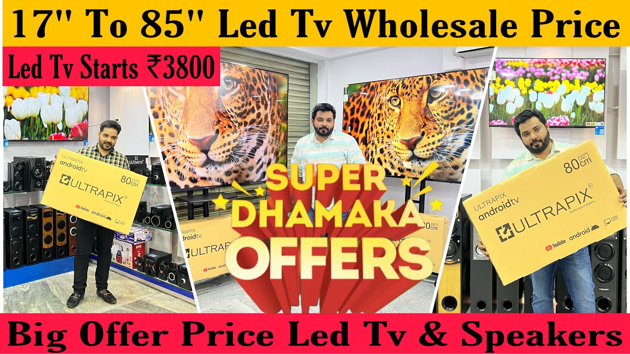 Led Tv From ₹3800 Wholesale Price Big Offers On Led Tv || 4K Smart ...
