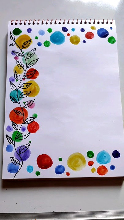 Easy & Beautiful Border Design For School Project, Assignment Front ...