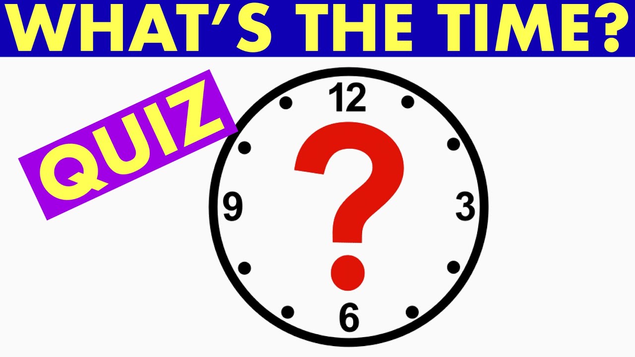 Telling Time Quiz | Telling the Time Game | Kru Minah - YouTube
