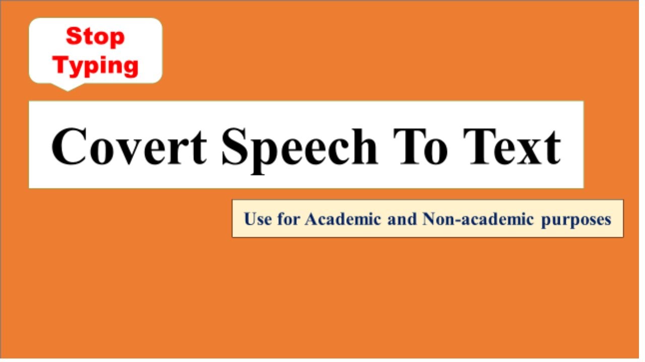 Best FREE Speech to Text || How to Convert Audio to Text for free ||How ...