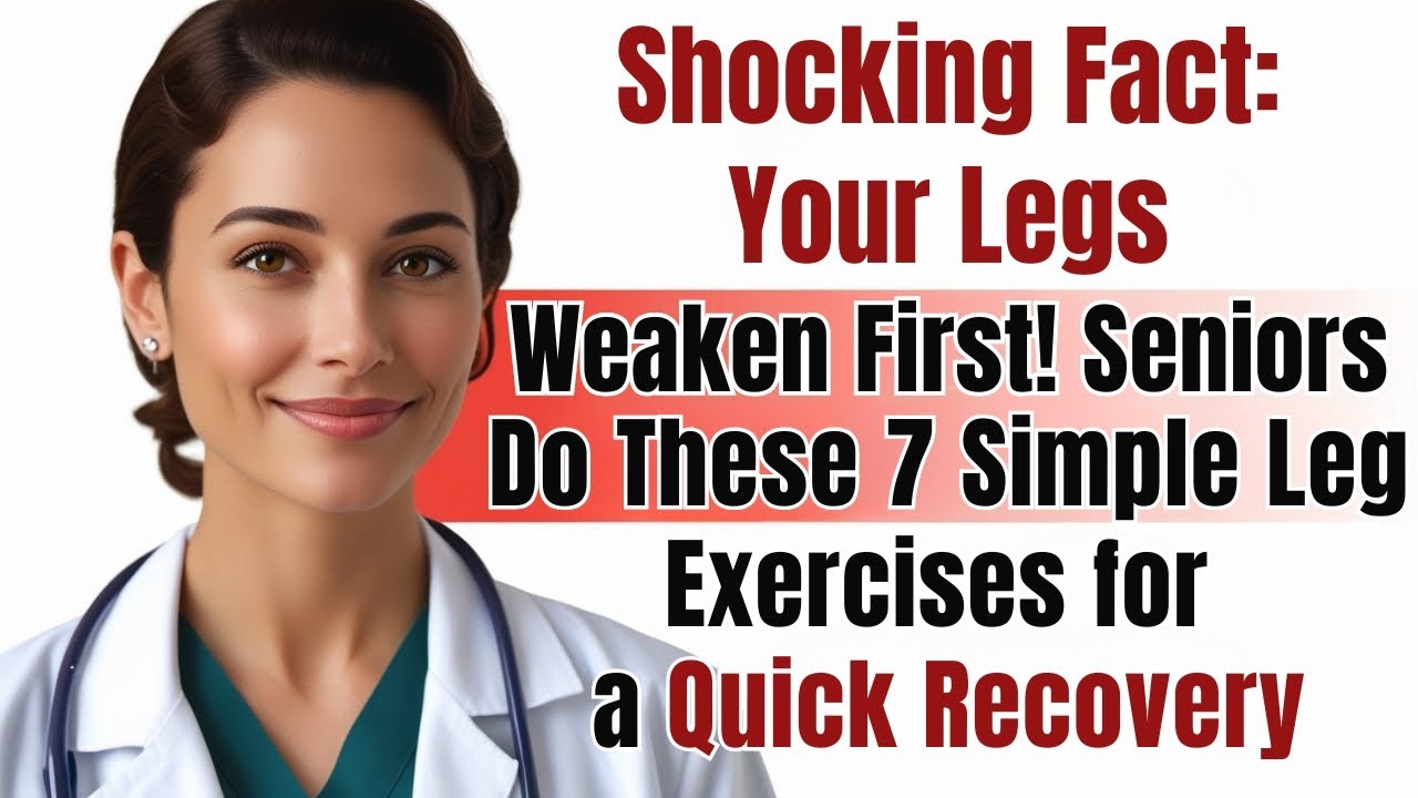 Shocking Fact: Your Legs Get Weak First! Seniors, Do These 7 Simple Leg ...