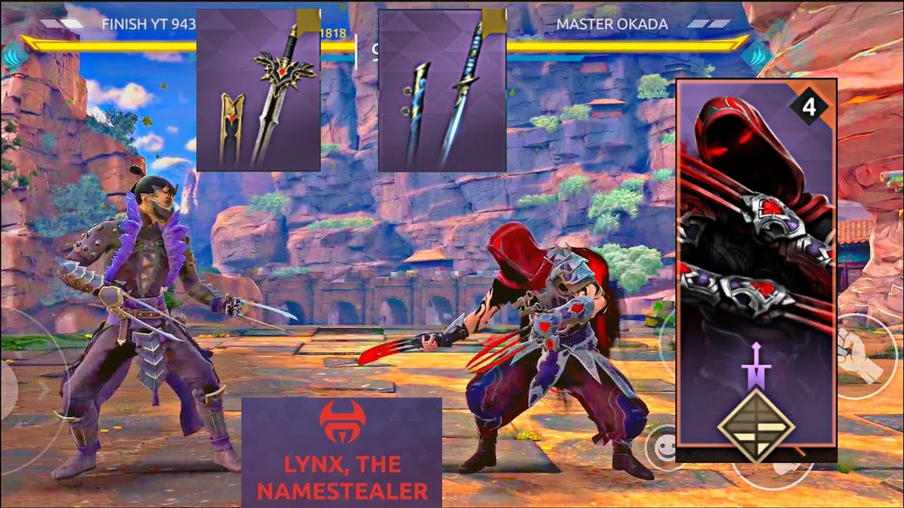 Shadow Fight 4 // New Skin Lynx The Namestealer New Epic Weapon ...