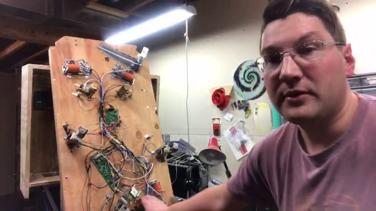 Building a custom pinball - 08 - connecting up the coils - YouTube