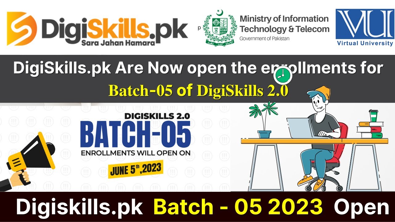 DigiSkills.Pk 2.0 Batch 05 Enrollment Open | How To Enroll In Digiskills Batch 05 | DigiSkills ...
