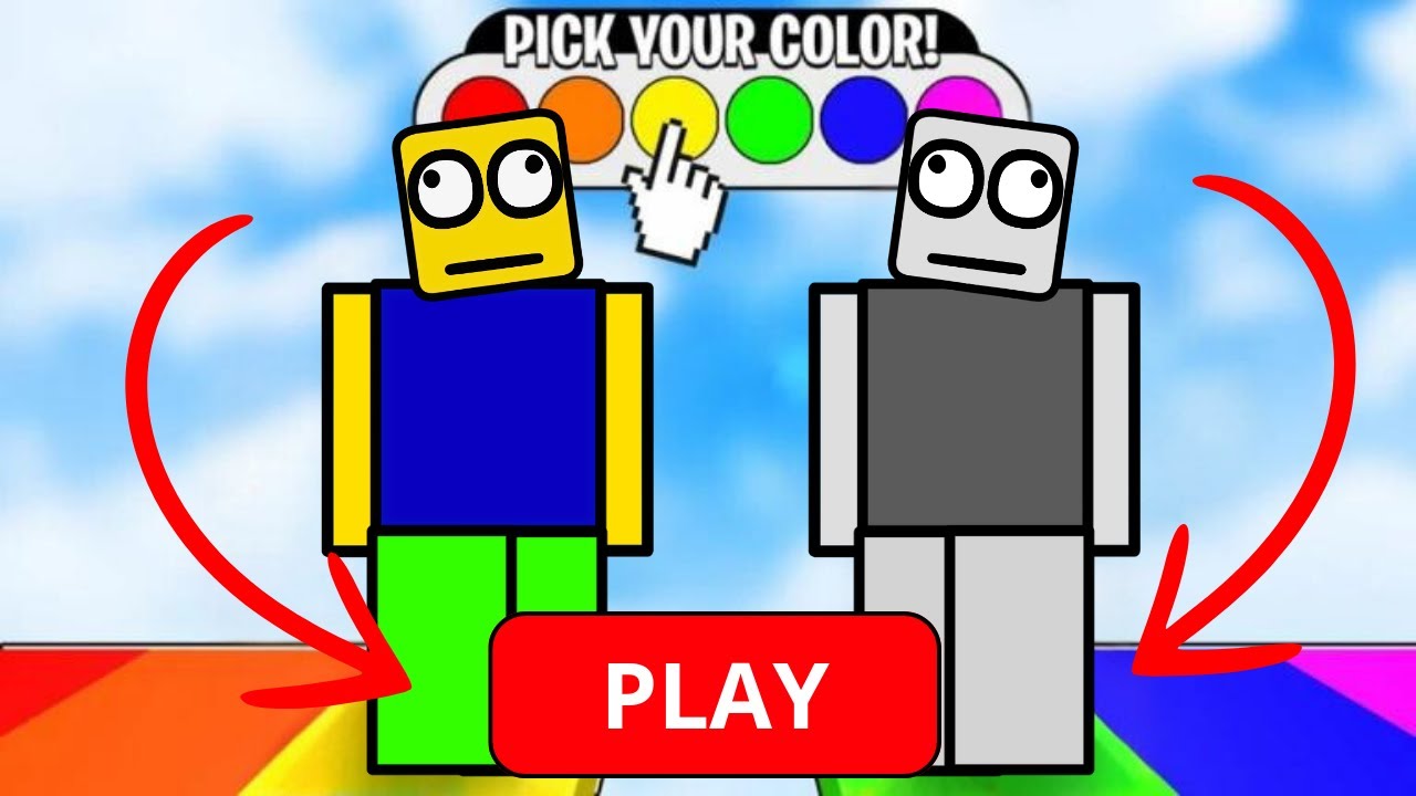 In this ROBLOX Obby I have to choose the right color to win ! - YouTube