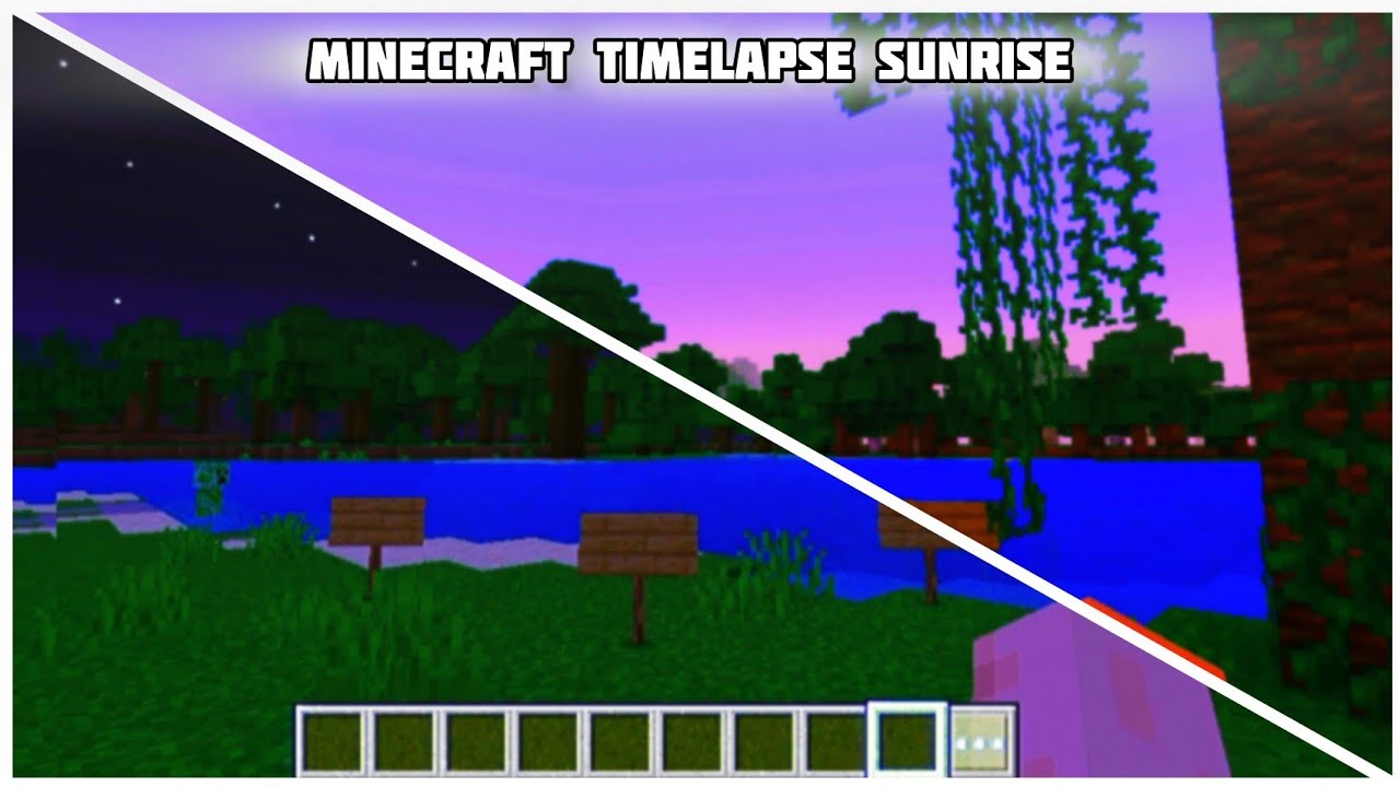 MINECRAFT SUNRISE TIMELAPSE 🌄🌻 - YouTube