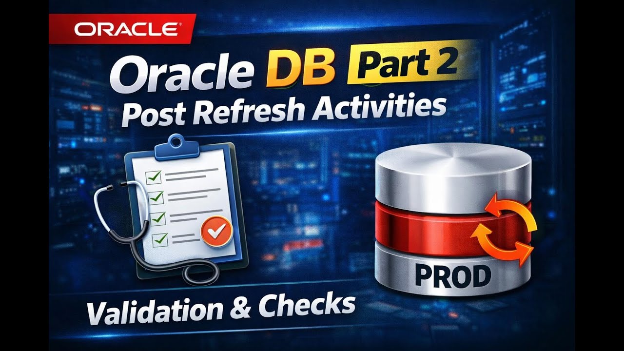⭐ Oracle DB Refresh Part 2 | Final Steps Explained - YouTube