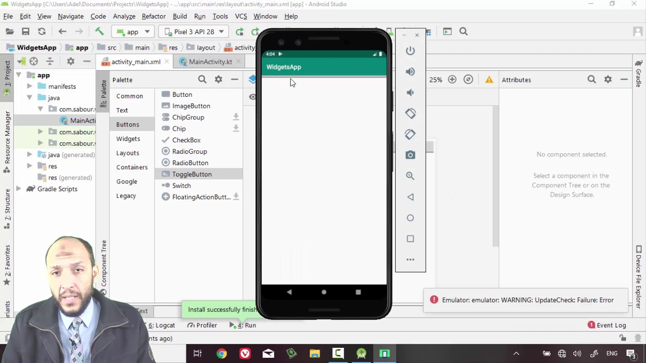 33 Android Kotlin Widgetsapp Toggle Button Ui Youtube 9724