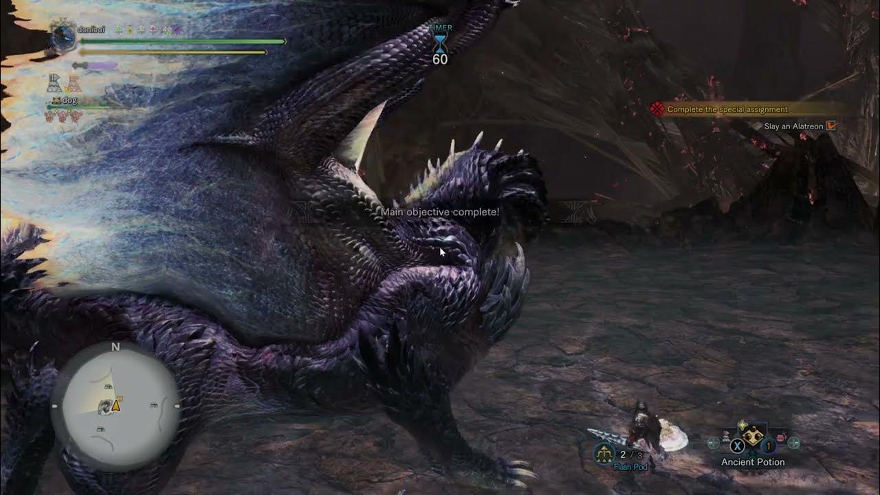 MHWI | Alatreon first clear (solo SnS) - YouTube