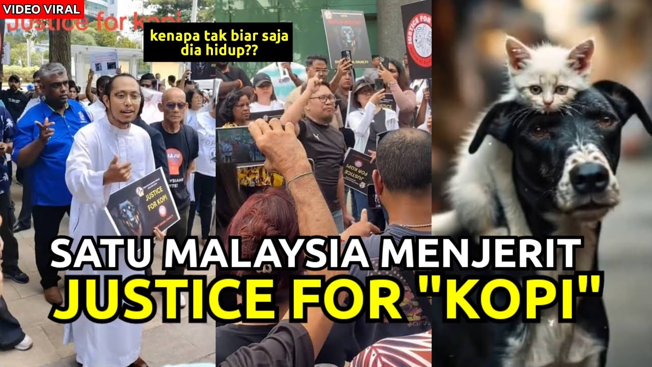 "JUSTICE FOR KOPI"‼️SATU MALAYSIA GERAM ANJING LIAR DITEMB4K OLEH ...