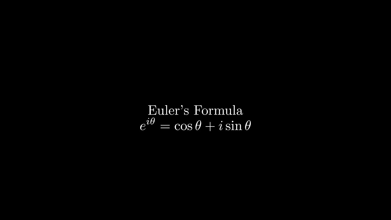 Sin(A+B) and Cos(A+B) derivation using Euler's formula - YouTube