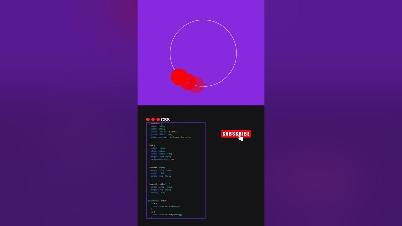 Css Circular Orbit Animation Coding Webcoding Webdesign Htmlcsswebsiteshorts Trending 6847