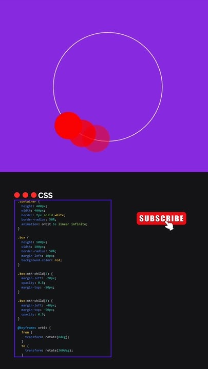 CSS Circular Orbit Animation #coding #webcoding #webdesign #htmlcsswebsite#shorts #trending ...