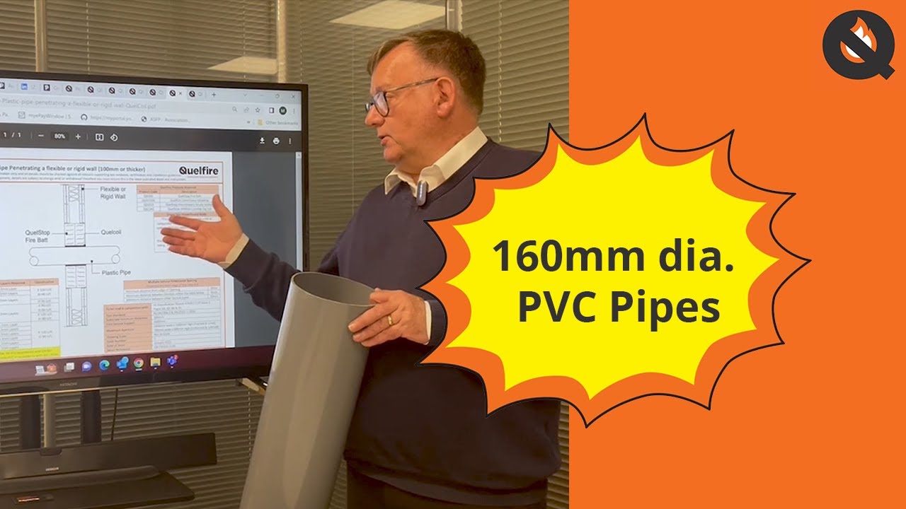 Firestopping Tested Detail: 160mm Dia. PVC Pipe (in Double Batt, Using ...