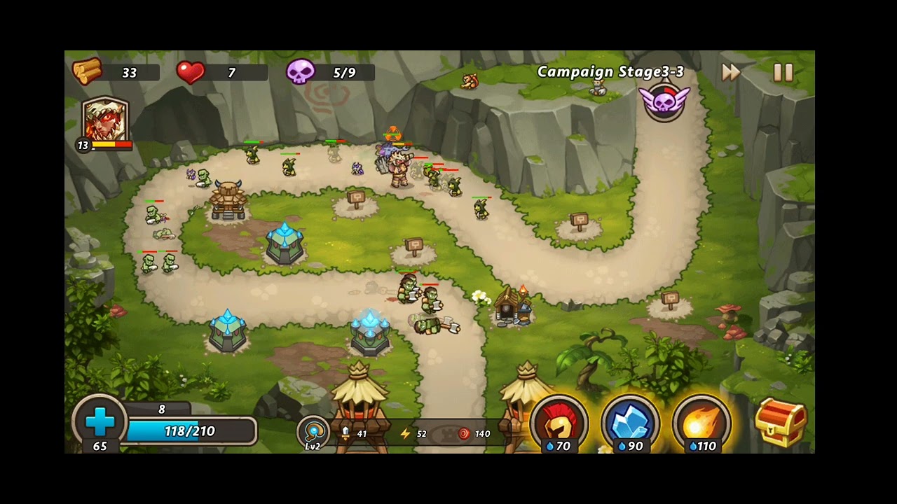 Castle TD 2 level 3-3 - YouTube