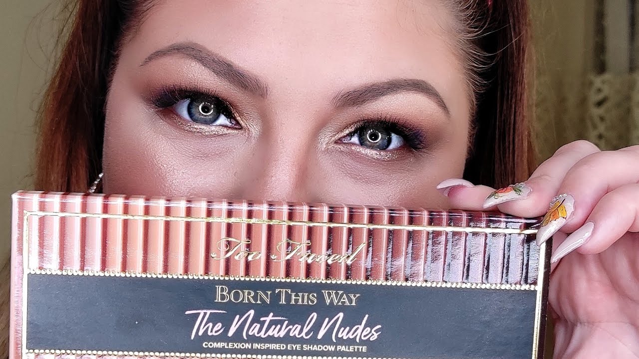 Too Faced Born This Way The Natural Nudes Palette Makeup Look