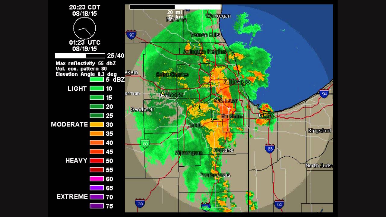 Doppler Radar - Attenuation caused by hail - TMDW HD 2015-08-19 0056 ...