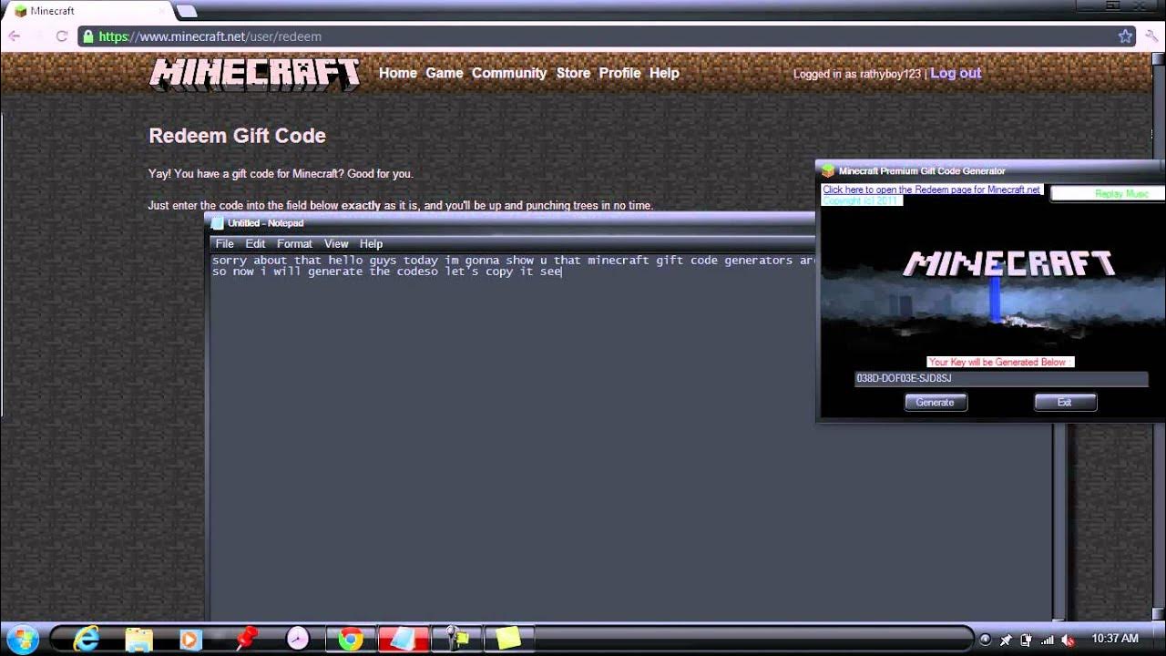 Minecraft gift code generators are fake - YouTube