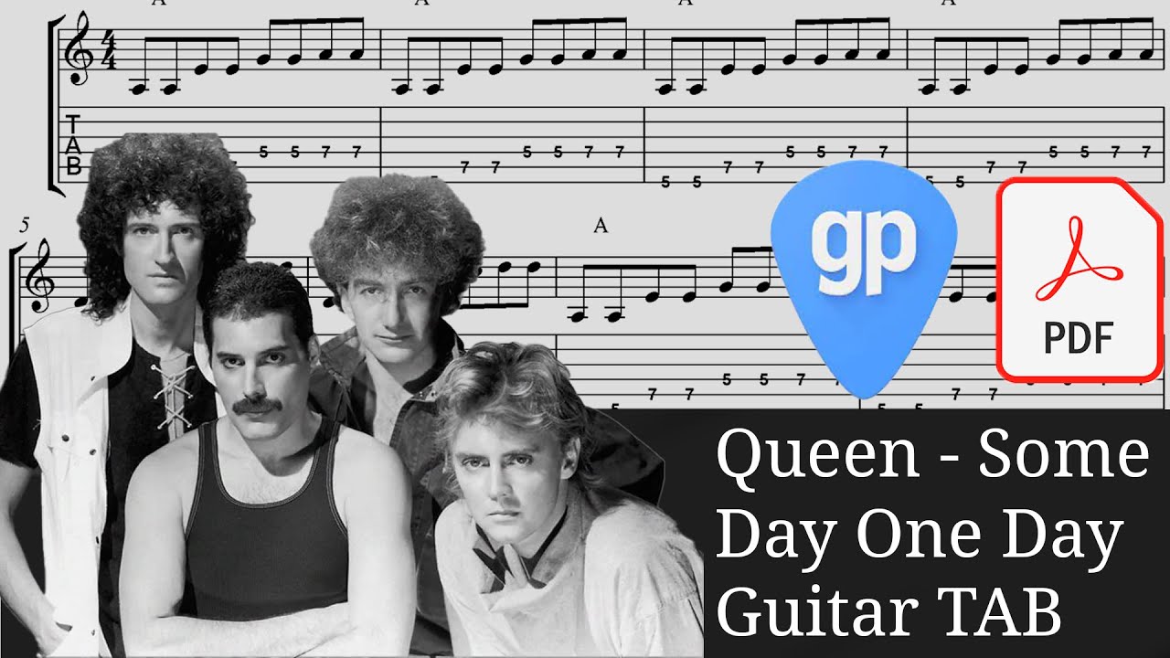 Queen - Some Day One Day Guitar Tabs [TABS] - YouTube