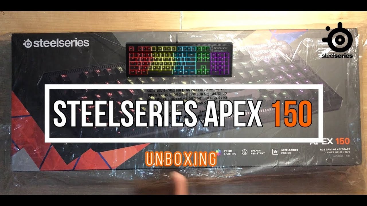Unboxing Steelseries APEX 150 ll Gaming Keyboard - YouTube
