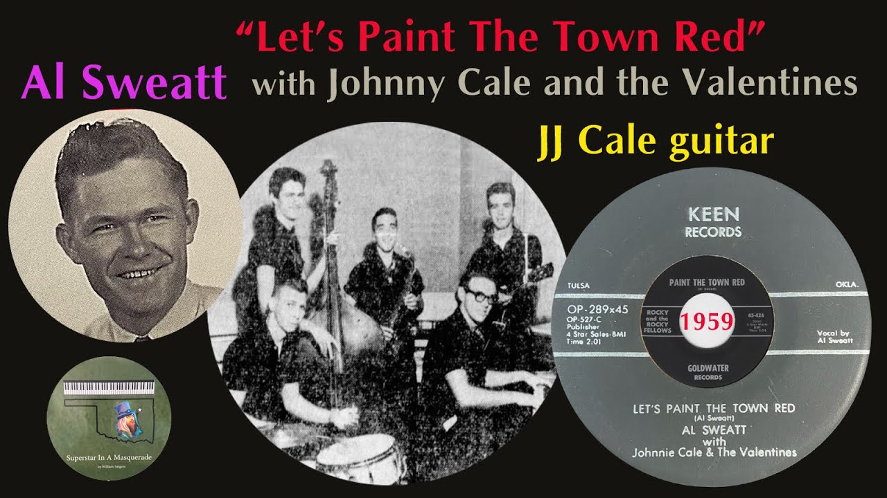 RARE JJ CALE Al Sweatt "Let's Paint The Town Red" 1959 Johnny Cale ...