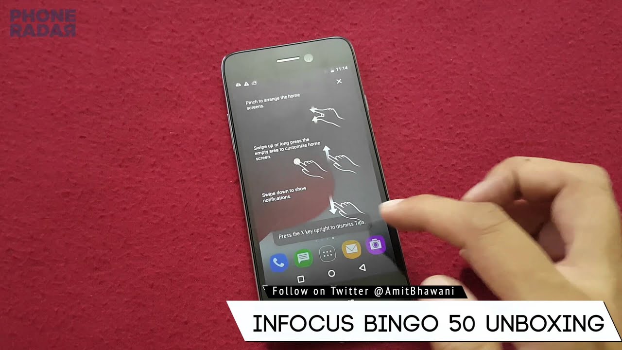 InFocus Bingo 50 Smartphone Unboxing & Features - PhoneRadar - YouTube