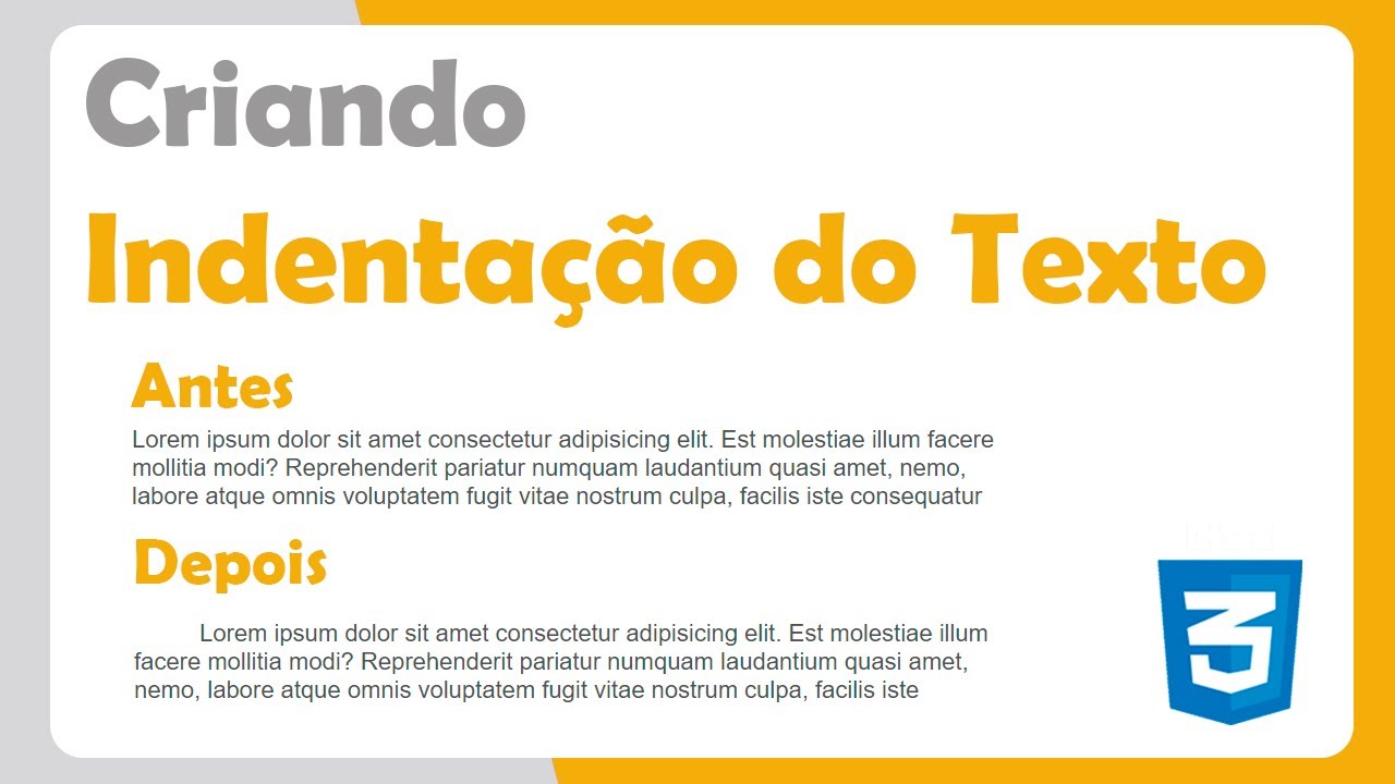 Criando Indentação no Texto com CSS - YouTube