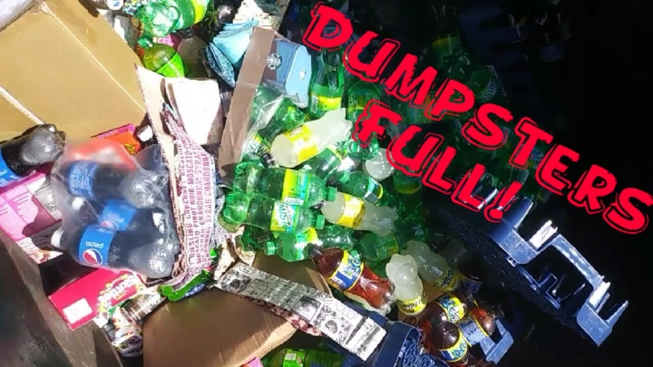 Dumpster Diving #1 - Our First Time Recording Our Dive! - YouTube