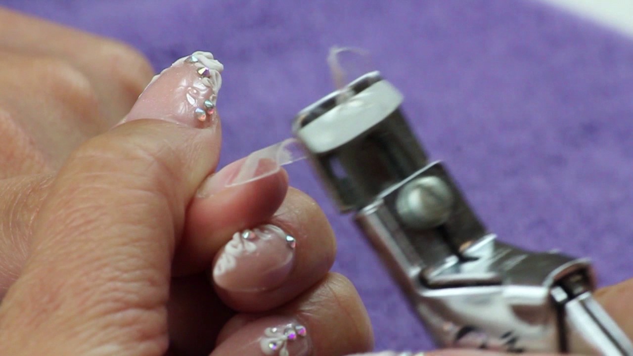 NSI Nails: Natural Nail Prep, Applying Tips and Form Fitting - YouTube