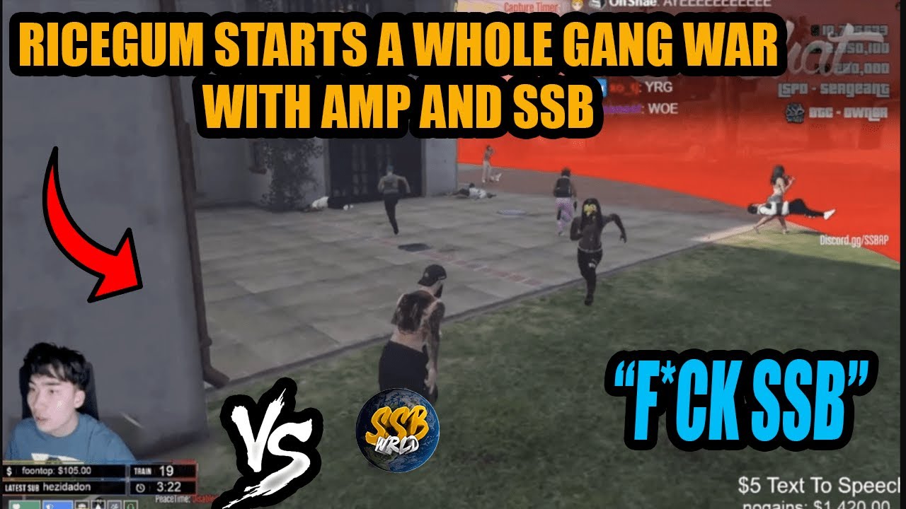 RICEGUM STARTS A WHOLE TURF WAR WITH SSB AND AMP! BTC VS SSB AND AMP ...