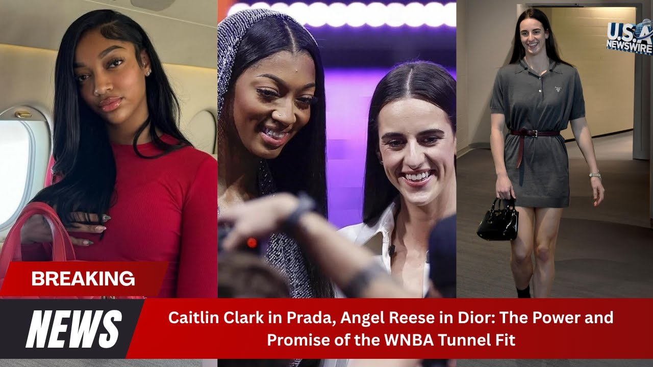 caitlin clark stuns in prada, angel reese rocks dior in viral wnba ...